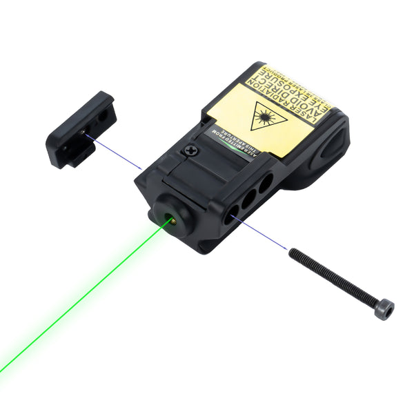 KNINE OUTDOORS Compact Handgun Green Laser Sight for Picatinny Rail Mo ...